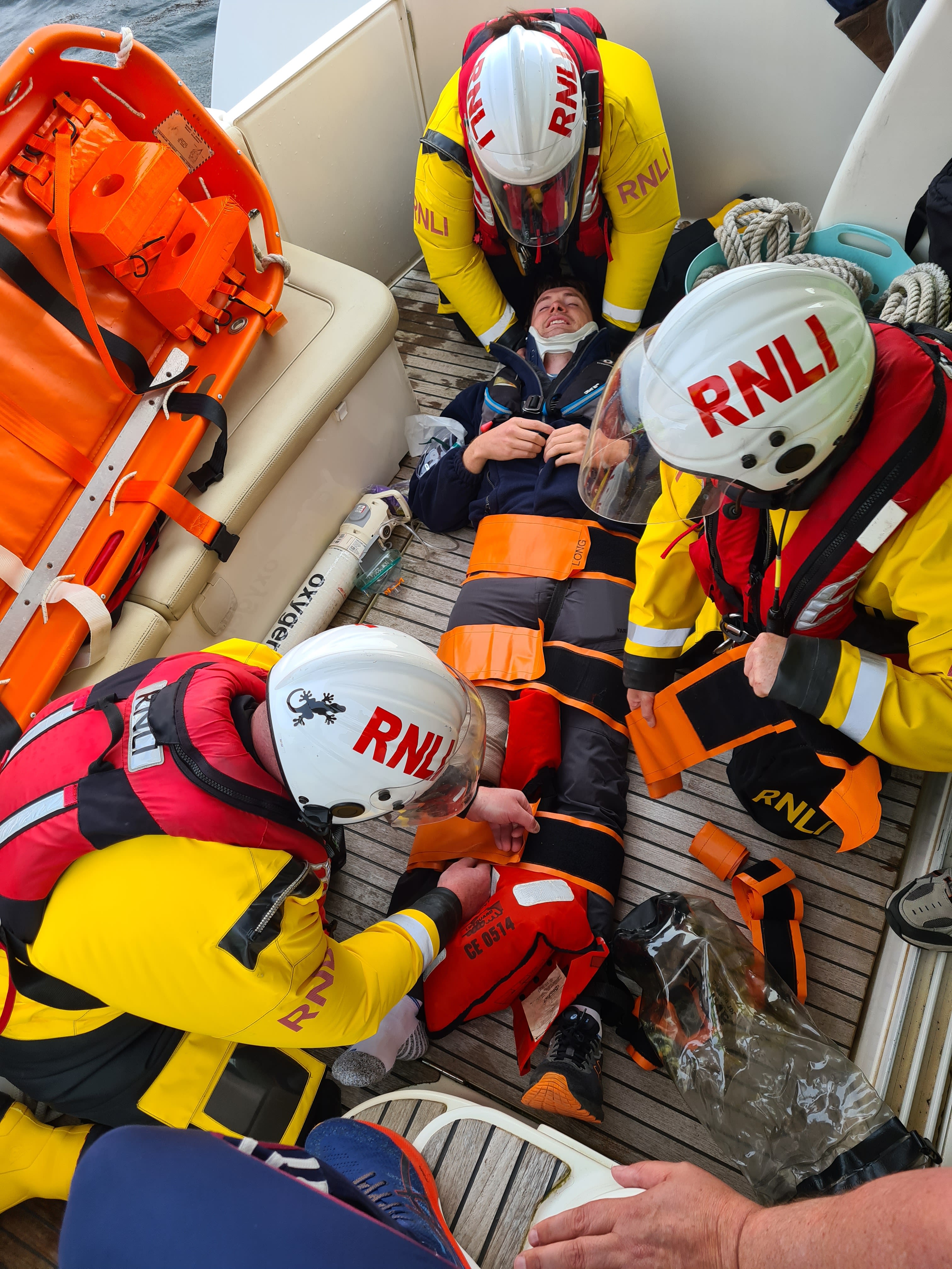 Galway RNLI trauma simulation exercise on Galway Bay